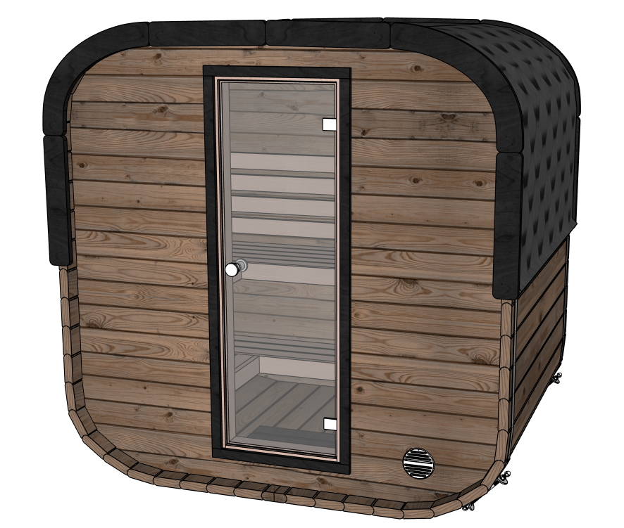 Bastu Cube - Terrassbastu - Nordiska Småhus Sverige